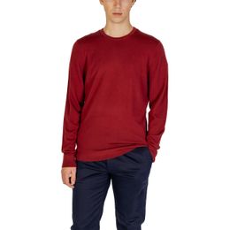 Calvin Klein Jeans Crewneck-Pullover Uni Bordeauxrot