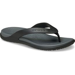 Crocs Coast Flip Polyurethan Herren Flip-Flops Schwarz/Schiefergrau