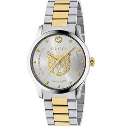 Gucci G-Timeless YA1264074 Zweifarbige Unisex-Uhr - stilvoll und vielseitig