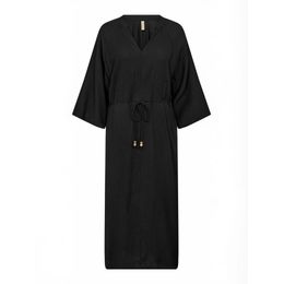 Jerseykleid soyaconcept "Soya Concept Dress SC-FABRINA", Damen, Gr. L, Normalgr&ouml;&szlig;en, 9999 schwarz, Obermaterial: 90% Viskose, 10% Polyamid, Kleider Jerseykleid