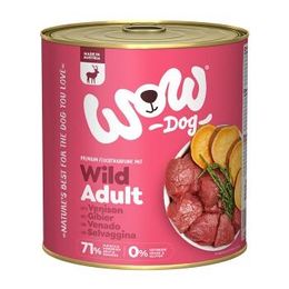 WOW Nassfutter Hund, Adult Wild mit Seealge 6x800 g