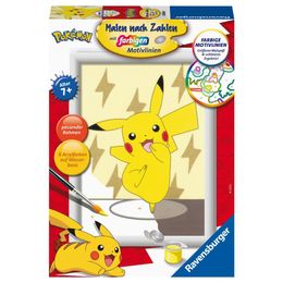 RAVENSBURGER VERLAG Ravensburger Malen nach Zahlen 20084 - Pikachu - Pok&eacute;mon Motiv f&uuml;r Kinder ab 7 J...