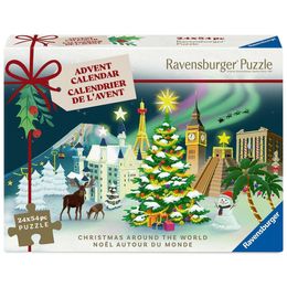 RAVENSBURGER VERLAG Puzzle-Adventskalender &raquo;Weihnachten in der Welt&laquo;