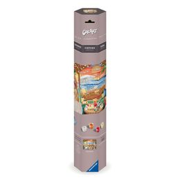 RAVENSBURGER VERLAG CreArt, Malen nach Zahlen Canvas Leinwand - Gem&uuml;tliche Strandh&uuml;tte