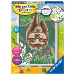RAVENSBURGER VERLAG CreArt, Malen nach Zahlen Kinder - Faultier-Liebe