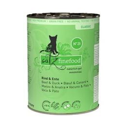 Catz Finefood Nassfutter Katze Classic Adult Rind und Ente 12x400 g