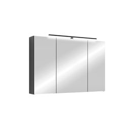 ByLiving Spiegelschrank SPREE, Breite 90 cm, anthrazit, LED Beleuchtung