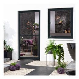 Hecht Fensterbausatz fl&auml;chenb&uuml;ndig "COMPACT" 100x120 cm in Anthrazit