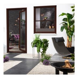 Hecht Alu-Fensterrollo Bausatz "SMART" 160x160 cm in Braun