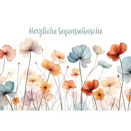 Geburtstagkarte - Herzliche Segensw&uuml;nsche (6 St&uuml;ck)