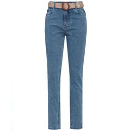 Gina Benotti Damen Mom-Jeans mit Bindeg&uuml;rtel