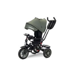 Lorelli Tricycle Speedy, Luftreifen, drehbarer Sitz, Musik, Licht, Schubstange gr&uuml;n
