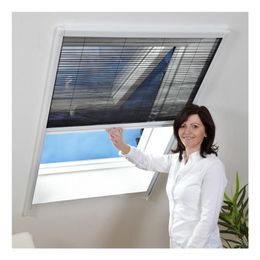 Hecht Insektenschutz-Dachfenster-Plissee 110x160 cm in Wei&szlig;