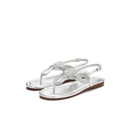 Lascana Zehentrenner 'Sommerschuh, offener Schuh,' grau Gr. 35 f&uuml;r Damen