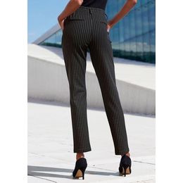 Lascana Jogger Pants 'klassische schmale Form' schwarz Gr. 44/46 f&uuml;r Damen. Mit Metalllabel