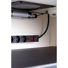 Zertifiziertes Aerosol-Feuerl&ouml;schsystem f&uuml;r den Akku Ladeschrank LOXK1100, B 38 x T 180 x H 38 mm, Metall, grau