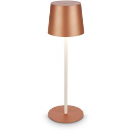 Briloner Leuchten LED Au&szlig;en-Tischleuchte "BOTA 7708014", braun, Leuchten