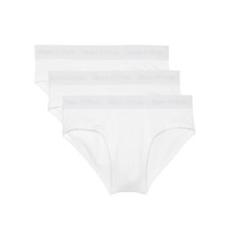 Marc O'Polo Slip MARC O'POLO "Essentials", Herren, Gr. S, wei&szlig;, Jersey, Obermaterial: 95% Baumwolle, 5% Elasthan, unifarben, k&ouml;rpernah, Unterhosen Slip, mit elastischem Logobund