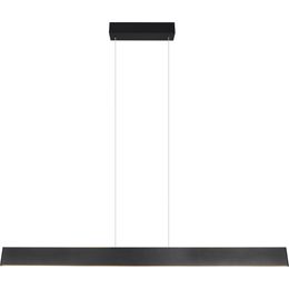Trio LEUCHTEN LED Pendelleuchte "GALWAY, 35W LED H&auml;ngelampe 4200 Lumen, CCT Lichtfarbe einstellbar", schwarz matt, 1, H: 150cm, 1 Stk., Leuchten, LiftMe-Funktion 60-150cm H&ouml;he, Touch Dimmer, up-and-down Licht, LED Pendelleuchte