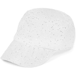 styleBREAKER "Gewebtes Baseball Cap Pailletten" 1 Stk.