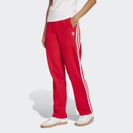 Sporthose adidas originals "BECKENBAUER", Damen, Gr. XS, N-Gr, rot (better scarlet, wei&szlig;, normal, gr.), Obermaterial: 52% Baumwolle, 48% Polyester, Hosen Sporthose, Retro Style, der gerade Schnitt mit schmal zulaufenden Bein