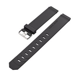 Uhrenarmband Jacob Jensen "570071910p", schwarz, Uhrenarmb&auml;nder, Kautschuk, Uhrenarmband, Wechselarmband, Ersatzband, Kautschuk