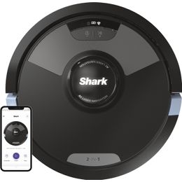 SHARK Saugroboter "AI ULTRA 2-in-1 Saugroboter RV2600WDEU mit Wischfunktion", blau (schwarz, silber, blau), B:34cm H:14,5cm T:34cm, Saugroboter