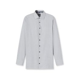 OLYMP Herren Businesshemd "OLYMP Luxor 24/Seven, Modern Fit, New Kent"grau, gr&uuml;n, Gr. 42, 64% Baumwolle, 27% Polyester, 9% Elasthan, Hemden