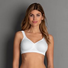 Soft-BH Rosa Faia "Twin", Damen, Gr. 75, Cup D, wei&szlig;, Stoff, Obermaterial: 70% Polyamid, 30% Elasthan, clean, leicht gl&auml;nzend, unifarben, normal, BHs Soft-BH, ohne B&uuml;gel, verstellbare Tr&auml;ger, weich, schlicht, atmungsaktiv