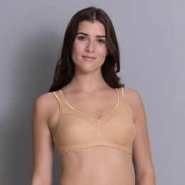 Entlastungs-BH ANITA SINCE 1886 "Jana", Damen, Gr. 100, Cup E, deep sand, Piqu&eacute;, Obermaterial: 80% Baumwolle, 15% Polyamid, 5% Elasthan, BHs Entlastungs-BH, Baumwollmix, schlicht, elastisch, funktionell, Entlastungstr&auml;ger