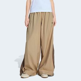 Sporthose adidas originals "FIREBIRD TP", Damen, Gr. L, N-Gr, stone khaki, earth strata, normal, gr., Obermaterial: 100% Polyester, Hosen Sporthose