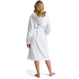 M&ouml;ve Unisex-Bademantel M&Ouml;VE "Superwuschel Kapuze, ideal f&uuml;r Sauna & Spa, Hotelbademantel" Gr. L, wei&szlig; (snow), L:120cm, Walkfrottier, Hausm&auml;ntel, in Uni