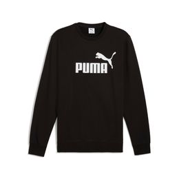 Langarmshirt Puma "ESS NO 1 LOGO CREW TR", Herren, Gr. 3XL, Puma schwarz, Sweatware, Obermaterial: 68% Baumwolle, 32% Polyester, bedruckt, regular fit normal, Rundhals, Shirts Langarmshirt, mit Relaxed Fit, mit Rundhalsausschnitt
