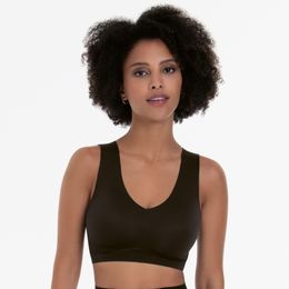 Bralette ANITA SINCE 1886 "Essential", Damen, Gr. L, N-Gr, schwarz, Stoff, Obermaterial: 54% Polyamid, 46% Elasthan, clean, Basic, bequem, BHs Bralette, herausnehmbarer Schale, gemoldete Cups, ohne B&uuml;gel, atmungsaktiv