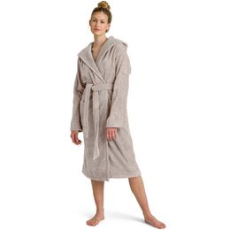 M&ouml;ve Unisex-Bademantel M&Ouml;VE "Superwuschel Kapuze, ideal f&uuml;r Sauna & Spa, Hotelbademantel" Gr. XL, wei&szlig; (cashmere), L:120cm, Walkfrottier, Hausm&auml;ntel, in Uni