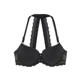 Lascana Neckholder-BH schwarz Gr. 95B. Mit B&uuml;gel