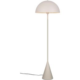 Trio LEUCHTEN Stehlampe "ALFIE, Metall Stehlampe H&ouml;he 130cm &Oslash; 40cm exkl 1x E27 max 40W", greige, 1, &Oslash; 40cm H: 130cm, 1 Stk., Leuchten, Fu&szlig;schalter ON/OFF, aus min. 50% Recycling-Material, Stehlampe