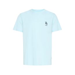 Rundhalsshirt Blend "Rundhalsshirt BHJeppe", Herren, Gr. XL, blau (iced aqua), Obermaterial: 100% Baumwolle CO., Shirts Rundhalsshirt