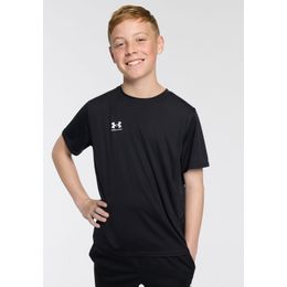 T-Shirt Under Armour "CHALLENGER", Jungen, Gr. M, schwarz, Obermaterial: 100% Polyester, normal, Rundhals, Shirts T-Shirt, F&uuml;r Kinder