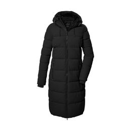 Steppmantel Killtec "KOW 56 WMN QLTD CT", Damen, Gr. 42, schwarz, Obermaterial: 100% Polyester.Futter: 100% Polyester.F&uuml;llung: 100% Polyester, M&auml;ntel Steppmantel, Winddichter, wasserabweisender Wintermantel mit regulierbarer Kapuze