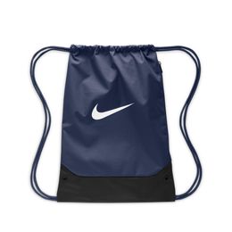 Sporttasche Nike "NK BRSLA DRAWSTRNG - X", midnight navy, schwarz, wei&szlig;, Obermaterial: 100% Polyester, Taschen Sporttasche, sportlicher Stil, f&uuml;r Fitness und sportliche Aktivit&auml;ten