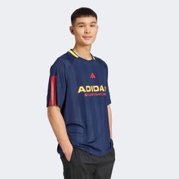 T-Shirt adidas Sportswear "HOUSE OF TIRO NATIONS PACK TRIKOT", Herren, Gr. XL, blau (collegiate navy), Obermaterial: 100% Polyester, Rundhals, Shirts T-Shirt, sportlicher Stil, ohne Verschluss, aus Polyester, pflegeleicht