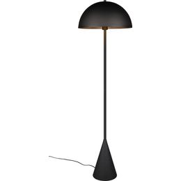 Trio LEUCHTEN Stehlampe "ALFIE, Metall Stehlampe H&ouml;he 130cm &Oslash; 40cm exkl 1x E27 max 40W", schwarz matt, 1, &Oslash; 40cm H: 130cm, 1 Stk., Leuchten, Fu&szlig;schalter ON/OFF, aus min. 50% Recycling-Material, Stehlampe