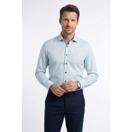 Businesshemd OLYMP "Luxor", Herren, Gr. 41, Verl&auml;ngerter Arm, bleu, Web, Obermaterial: 100% Baumwolle, unifarben, normal, 2-Knopf-Manschette verstellbar, Hemden, New Kentkragen, modern fit