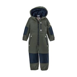 Overall "FIOW 35 MNS ONPC", Kinder, Gr. 98/104, Normalgr&ouml;&szlig;en, gr&uuml;n (dunkelgr&uuml;n), Oberseite: 100% Polyester.R&uuml;ckseite: 100% Polyester.Futter: 100% Polyester, FIRST INSTINCT BY Killtec, Overalls Overall, Softshellanzug mit Fleece Innen, wasserabweisend, winddicht