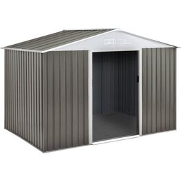 METALL-GARTENHAUS dallas Taupe
