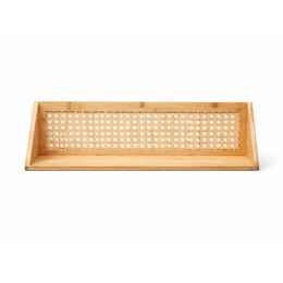 WANDREGAL aus Bambus und nat&uuml;rlichem Rattan 60/15/15 cm