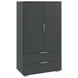 CARRYHOME Highboard, Graphit, Kunststoff, 2 F&auml;cher, 2 Schublade(n) Schubladen, 81x140x40 cm, BQ - B&uuml;ndnis f&uuml;r Qualit&auml;t, Made in Germany, DIN EN ISO 9001, in verschiedenen Gr&ouml;&szlig;en erh&auml;ltlich, Holzdekoren erh&auml;ltlich, Wohnzimmer, Kommoden & Sideboards, Highboards