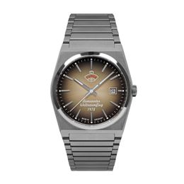 Automatikuhr RUHLA "Space Control Automatik", silber (silberfarben), Armbanduhren, Herren, Automatikuhr, Herrenuhr, Datum, Leuchtzeiger, Saphirglas, Made in Germany