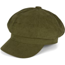 Ballonm&uuml;tze styleBREAKER "Weiche Ballonm&uuml;tze Einfarbig", Damen, gr&uuml;n (oliv), Obermaterial: 100% Polyester PES., Modisch, M&uuml;tzen